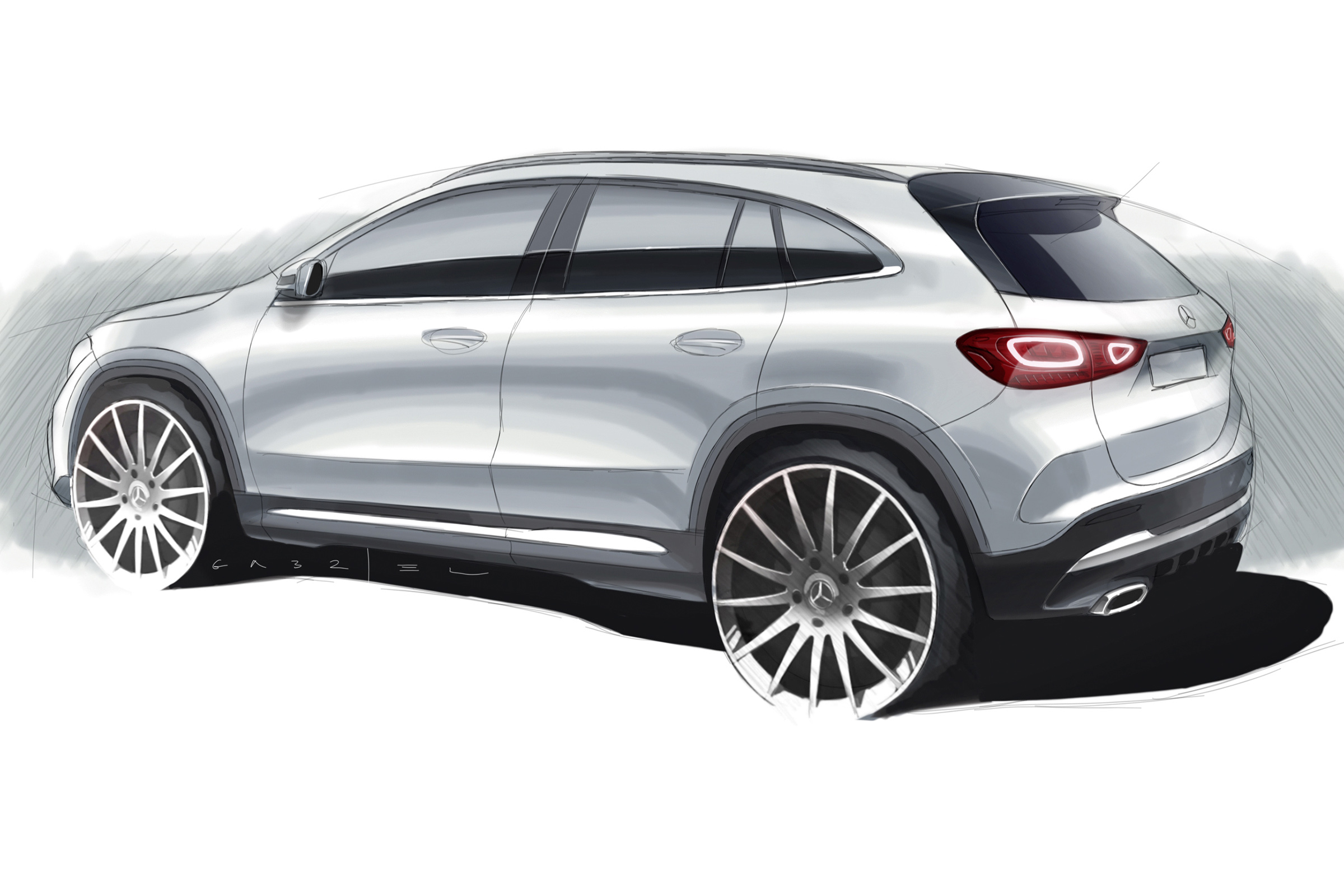 New 2020 Mercedes GLA teased again - pictures | Carbuyer