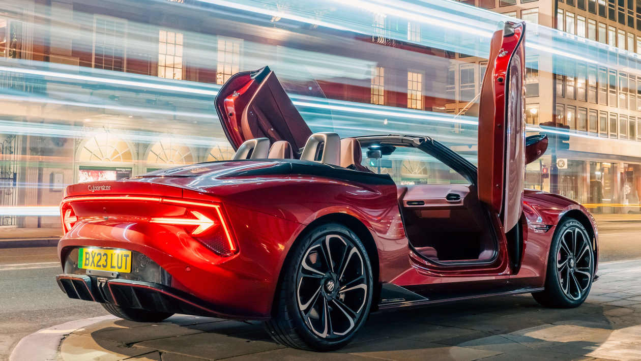 New MG Cyberster EV sports car goes on sale in the UK from £54,995 ...