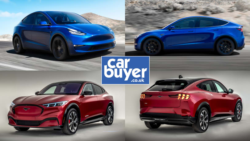 Tesla Model Y vs Ford Mustang Mach-E - pictures | Carbuyer