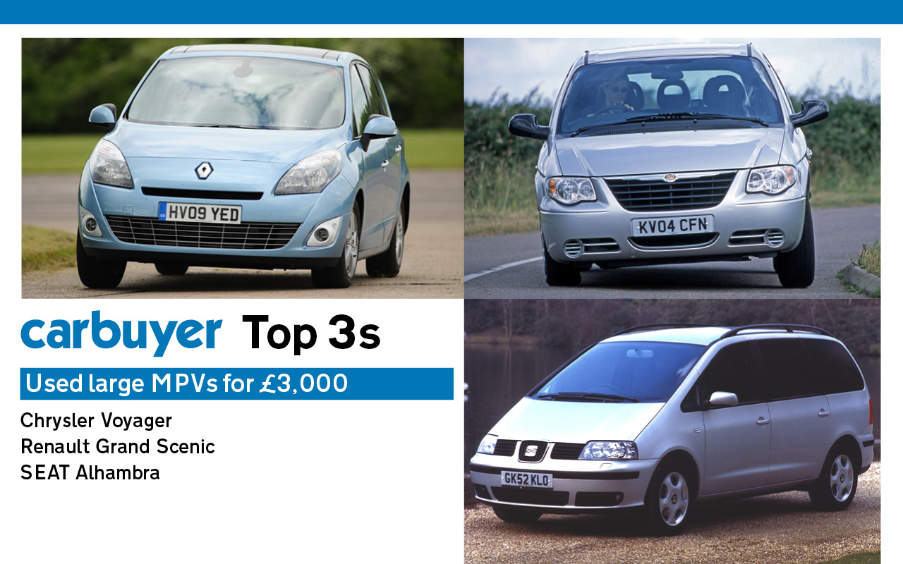 Top 3 used MPVs for £3,000 or less | Carbuyer