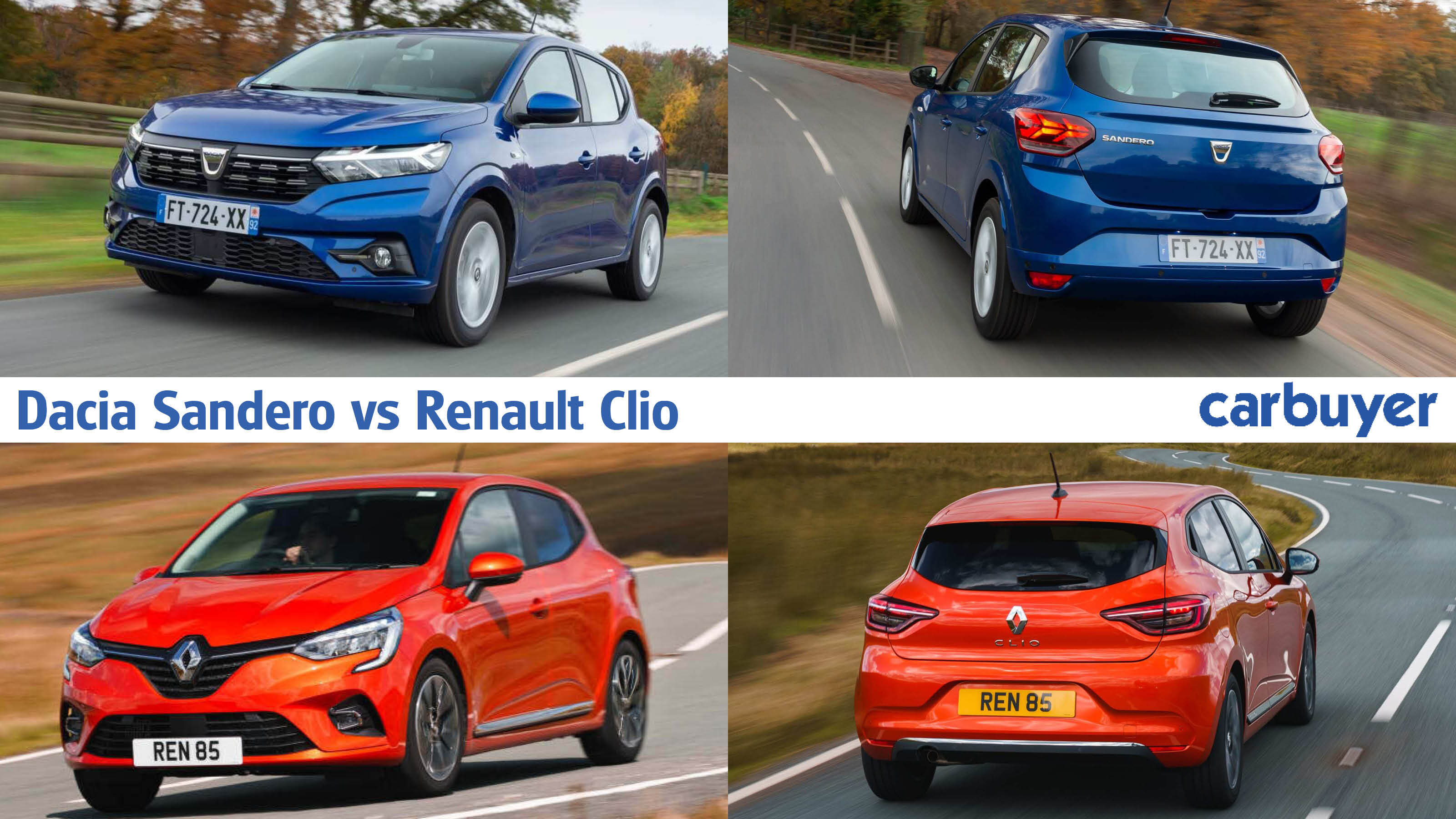 Dacia Sandero vs Renault Clio: rivals comparison - pictures | Carbuyer